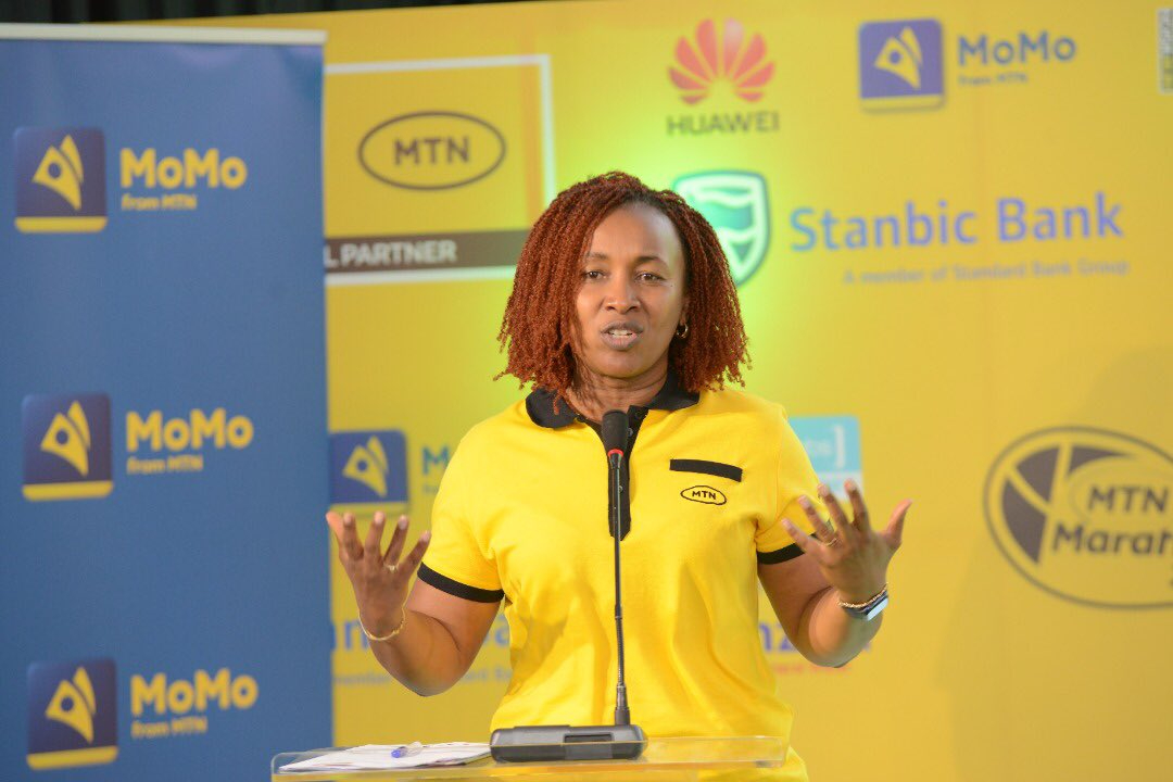 MTN Kampala Marathon staff members warm-up - MTN Sports