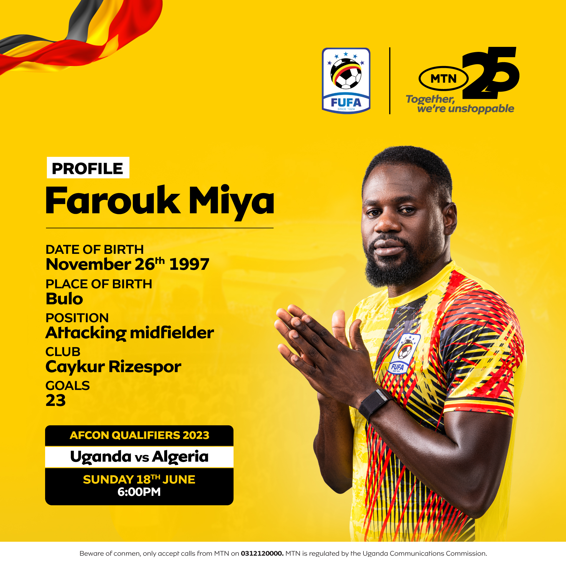 Player Profile: Farouk Miya - MTN Sports