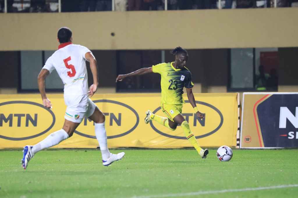 Aziz Kayondo gives Uganda Cranes halftime lead - MTN Sports